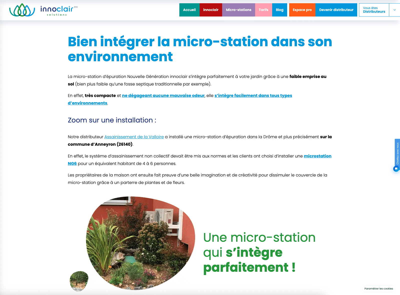 Bien intégrer la micro station dans son environnement - innoclair